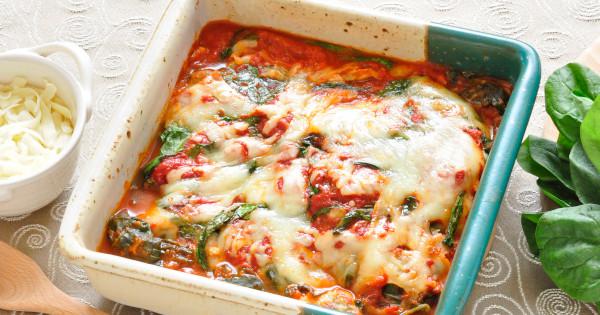 MedlinePlus en español: Espinacas y pollo italiano