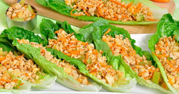 MedlinePlus: Turkey Ginger Rice Lettuce Wraps